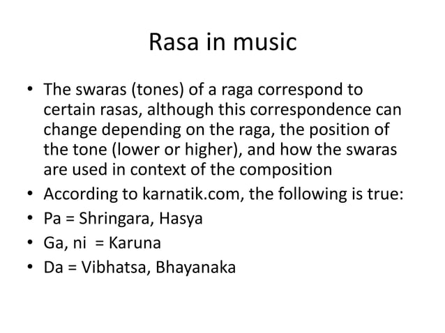 Rasa and the brain | PPT