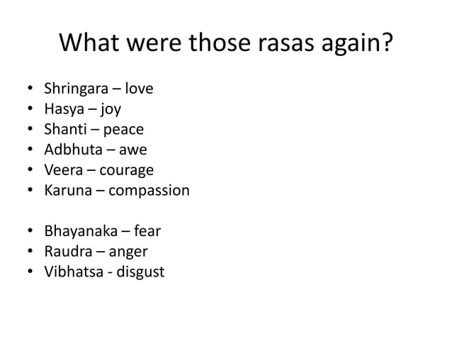 Rasa and the brain | PPT