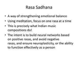 Rasa and the brain | PPTX