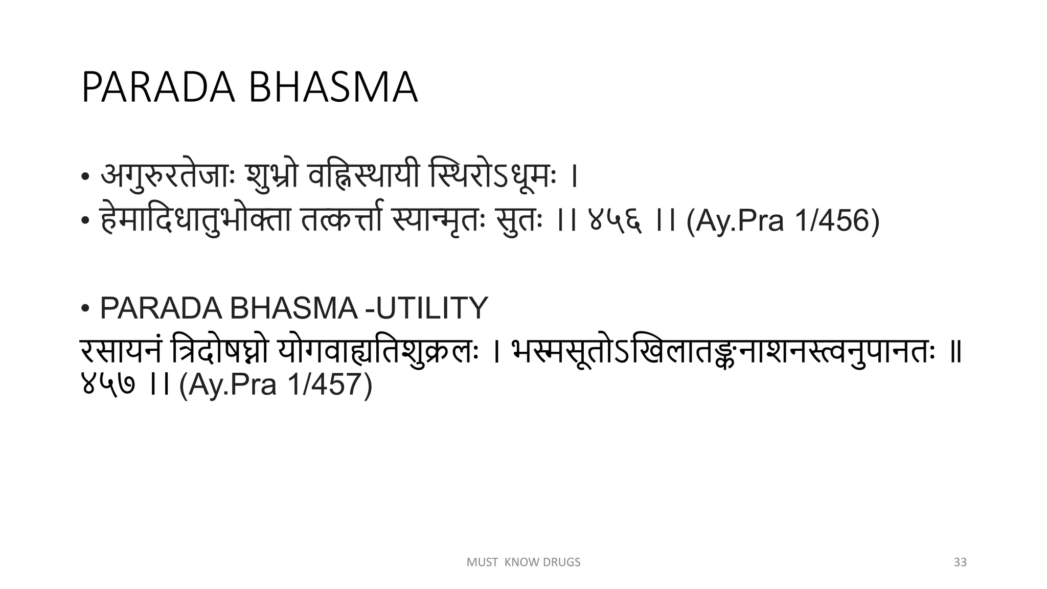 RASA DRAVYA PARICHAYA I - PARADA.pptx as per ncism | PPTX