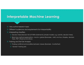 Rasa NLU and ML Interpretability | PDF