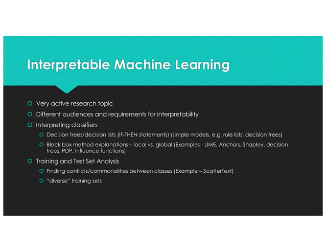 Rasa NLU and ML Interpretability | PPT