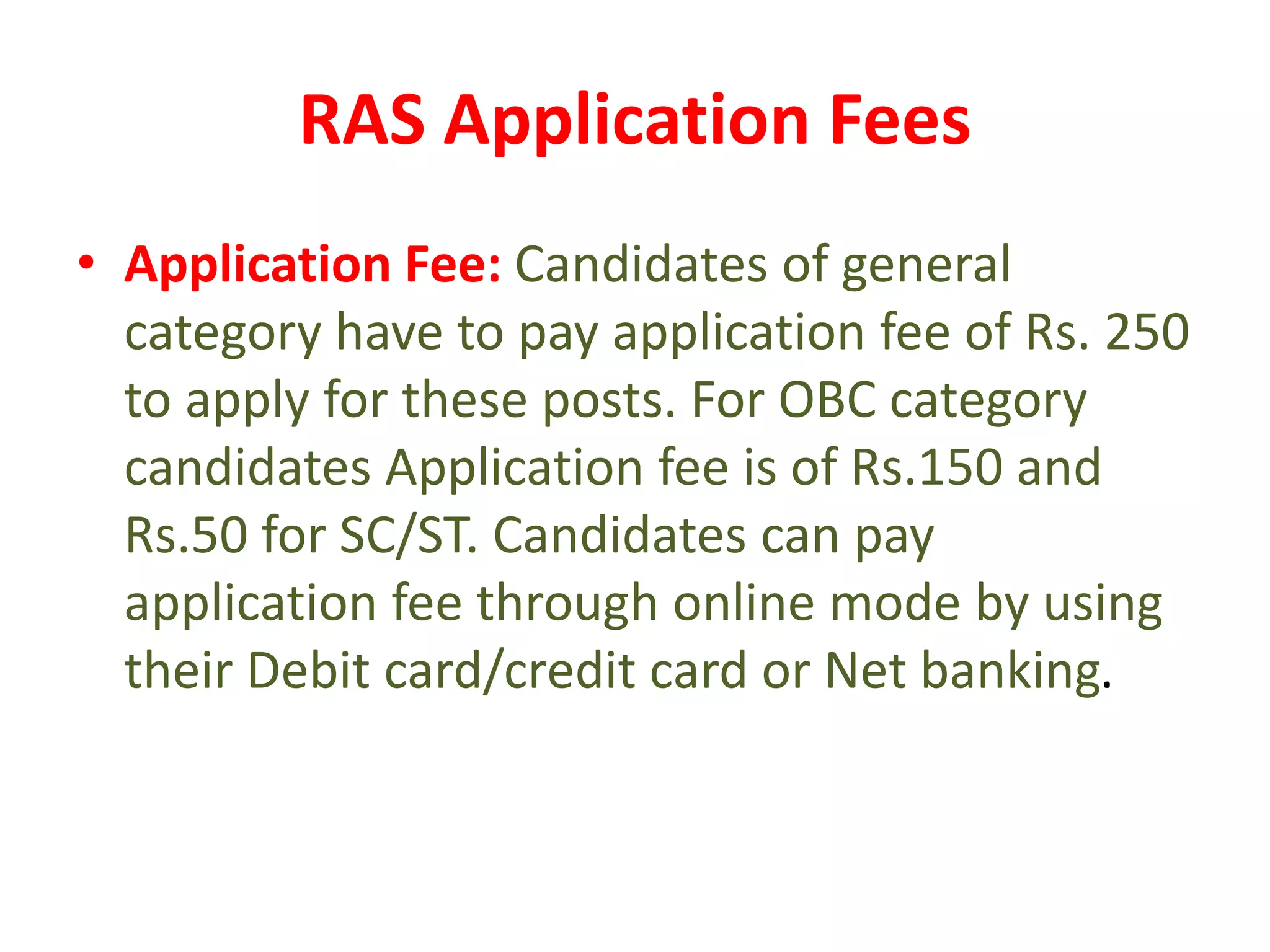 Ras application form 2016 | PPTX