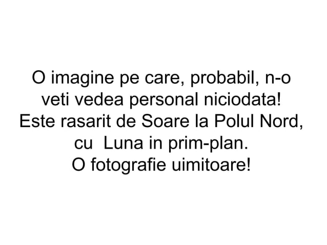Rasarit de soare la polul nord | PPT