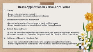 "Rasas" as Springs of Art in Indian Aesthetics | PPTX