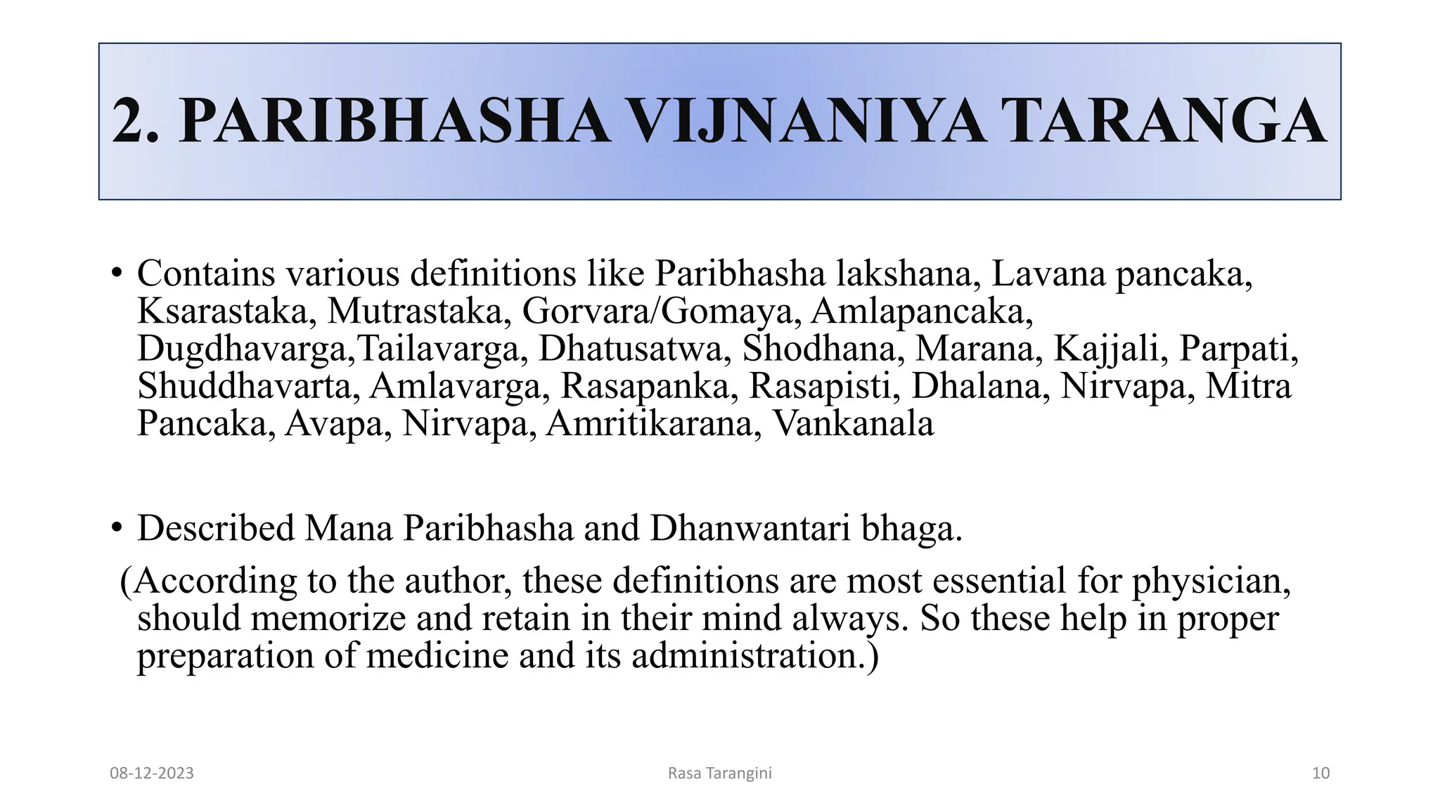 Rasa Tarangini by Dr. Vimarsha bhatkalkar | PPTX