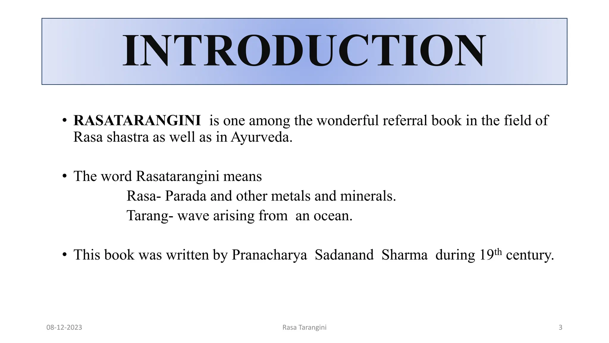 Rasa Tarangini by Dr. Vimarsha bhatkalkar | PPTX