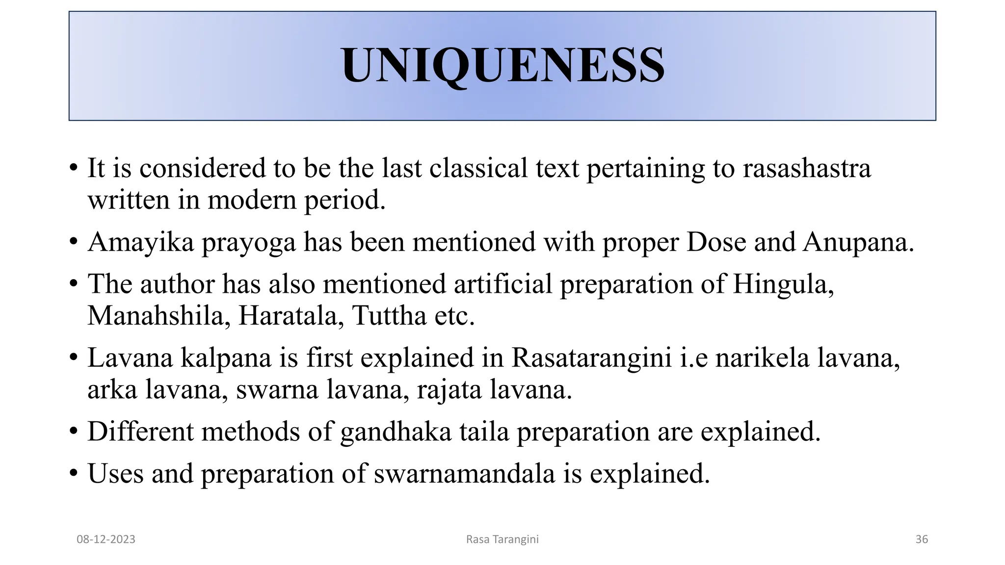 Rasa Tarangini by Dr. Vimarsha bhatkalkar | PPTX