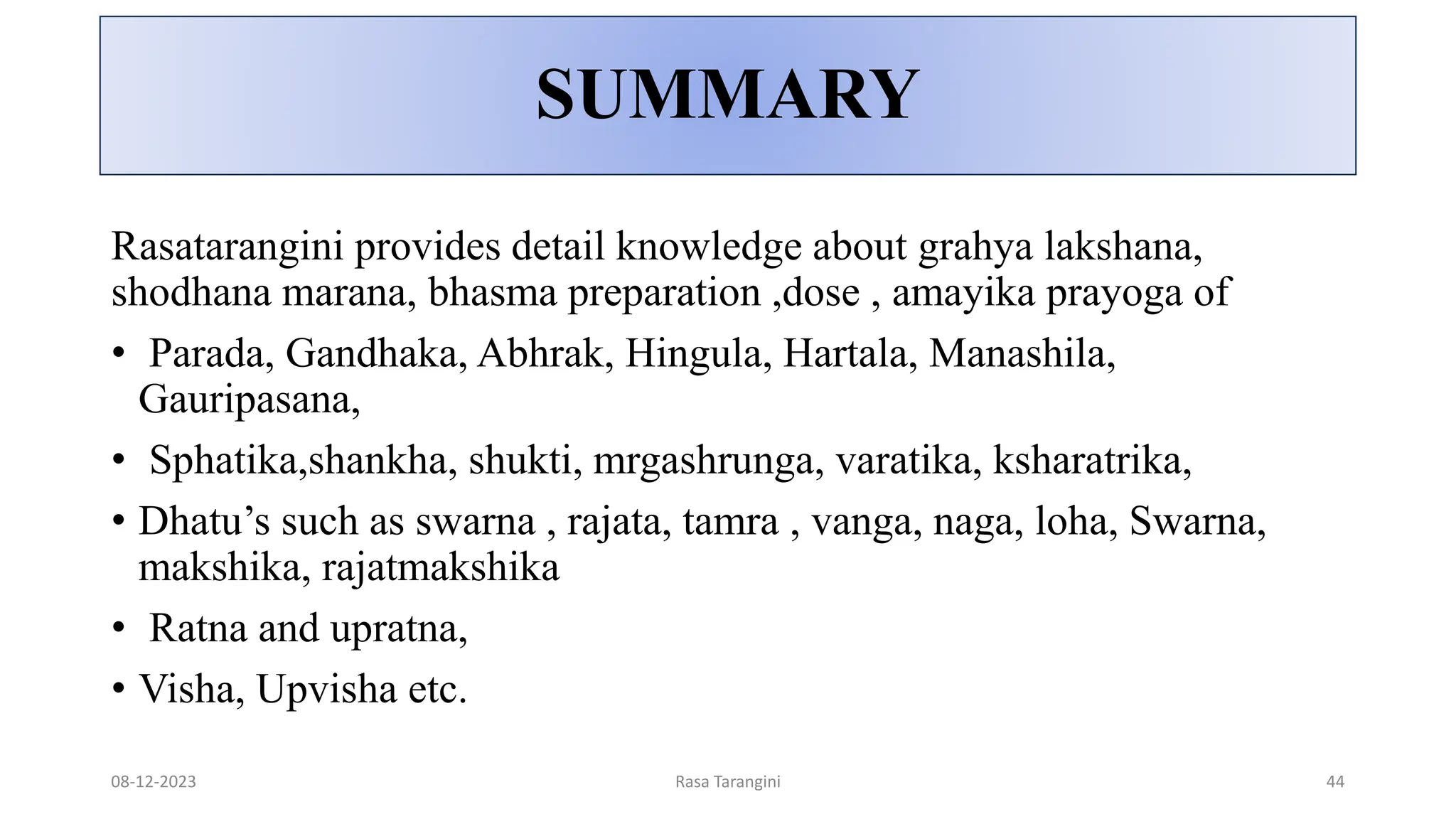 Rasa Tarangini by Dr. Vimarsha bhatkalkar | PPTX