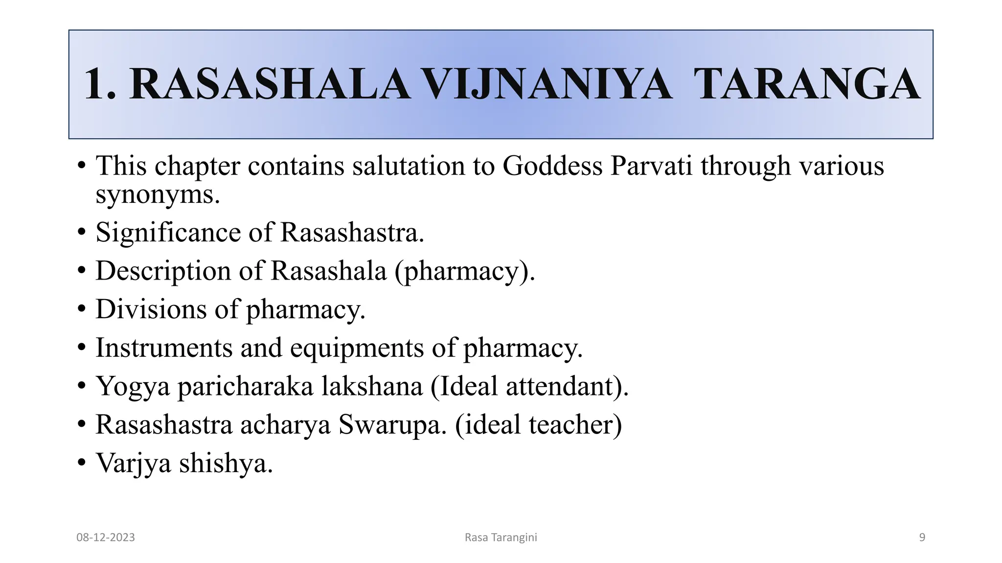 Rasa Tarangini by Dr. Vimarsha bhatkalkar | PPTX