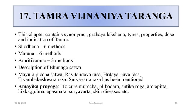 Rasa Tarangini by Dr. Vimarsha bhatkalkar | PPTX