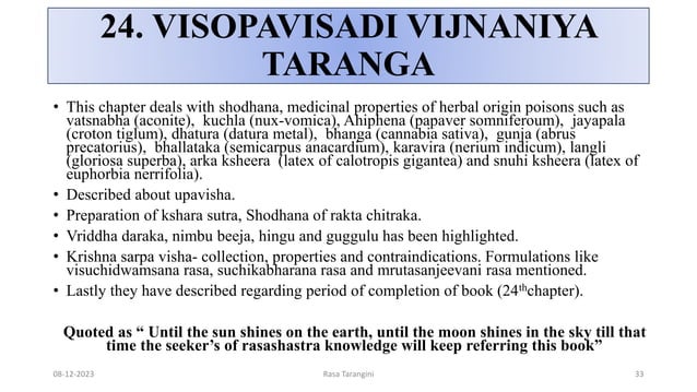 Rasa Tarangini by Dr. Vimarsha bhatkalkar | PPTX