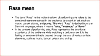 Rasa theory of ‘Bharat Muni’ presentation by Anuj kumar maurya | PPTX