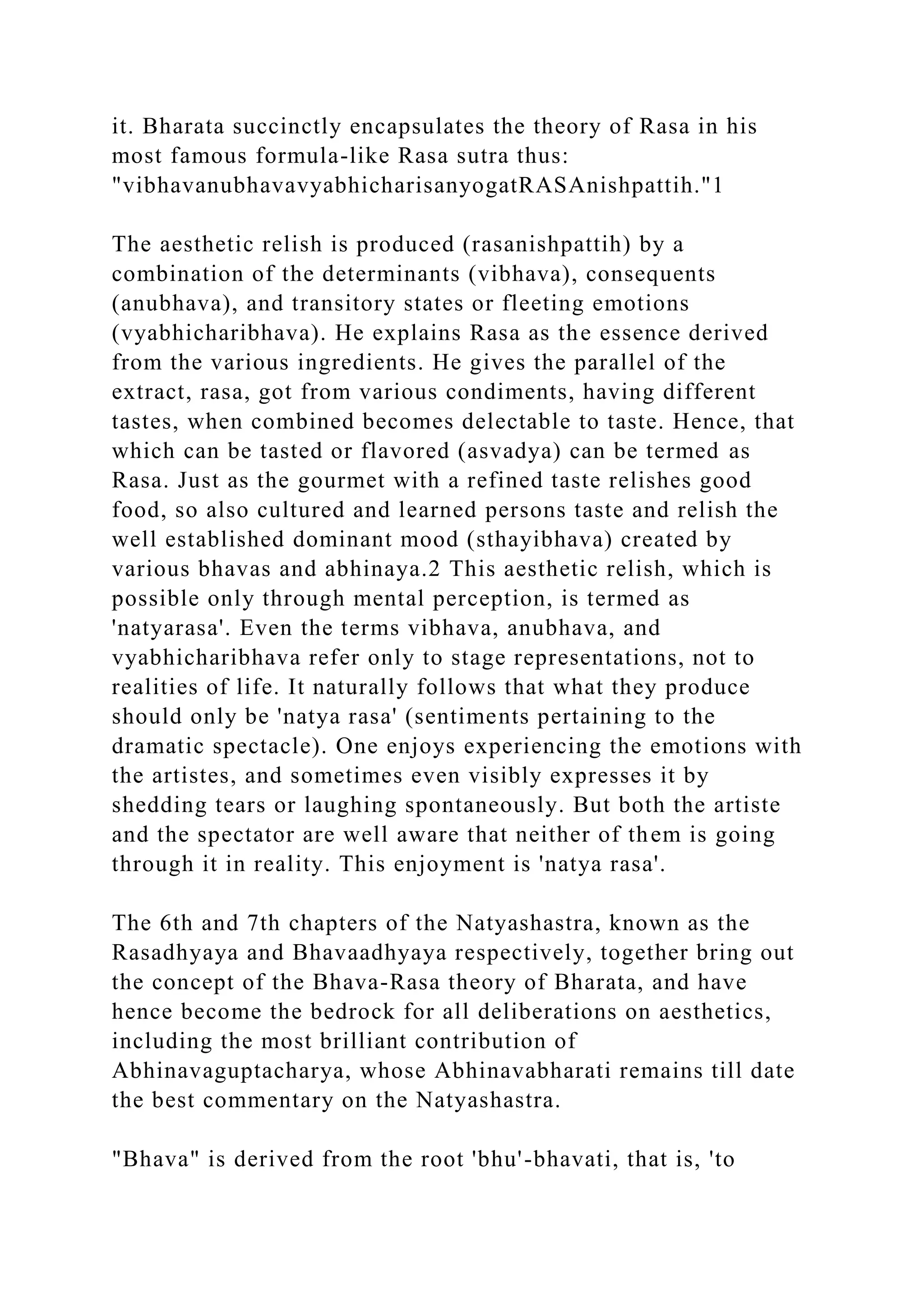 Rasa Theory with reference to Bharatas Natyashastrana hi RAS.docx