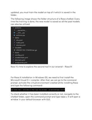 a guide to install rasa and rasa x | Nitor Infotech | PDF
