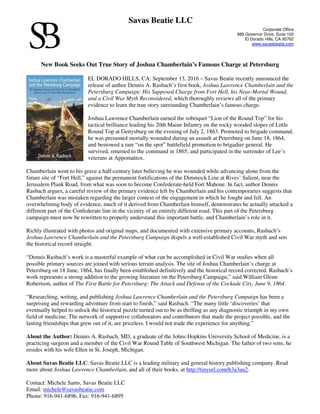 New Book Seeks Out True Story of Joshua Chamberlain’s Famous Charge at ...