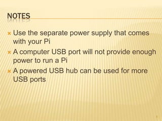 Rasberry pi class | PPTX