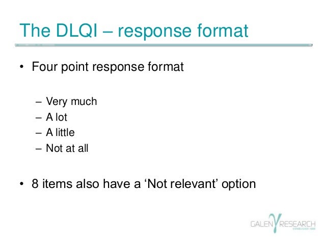 Rasch analysis of the Dermatology Life Quality Questionnaire (DLQI)