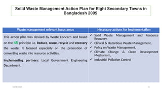 Solid Waste management Policies in Bangladesh | PPTX