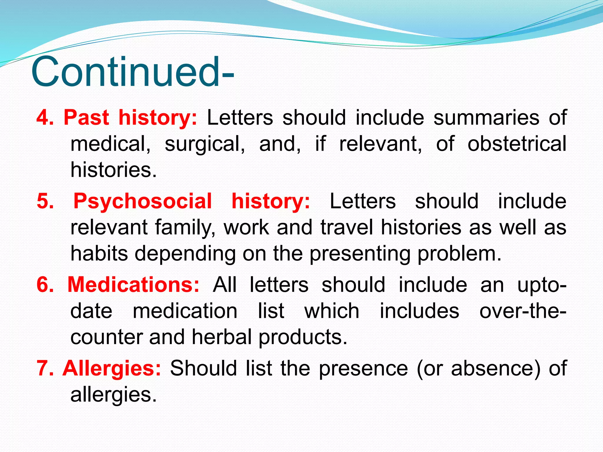 Rasel referral writing for medical purposes | PPTX