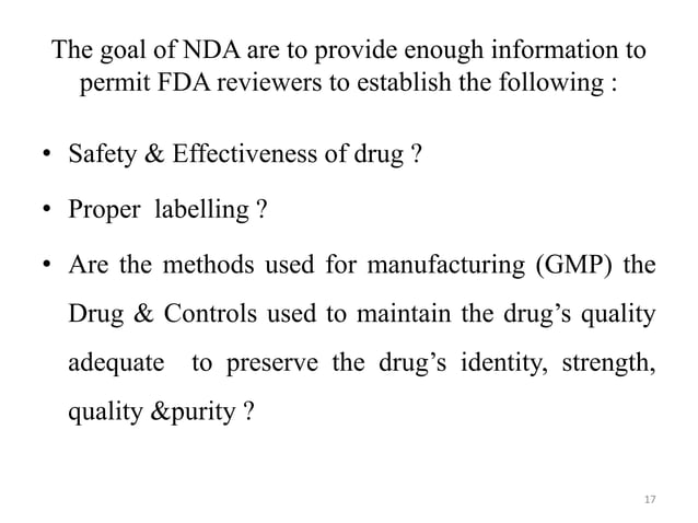 Regulatory Affairs - IND,NDA,ANDA | PPTX