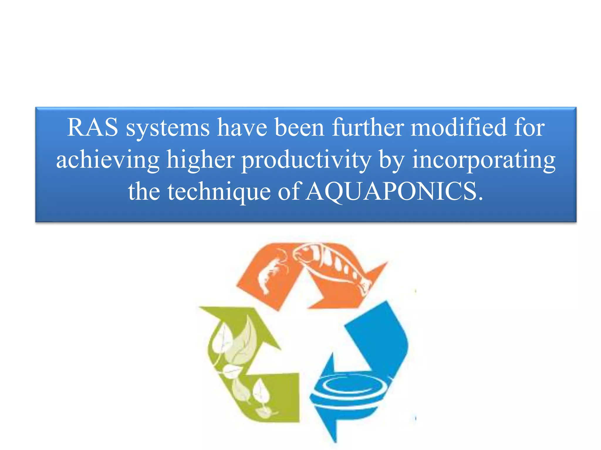 RECIRCULATORY AQUACULTURE SYSTEM | PPTX