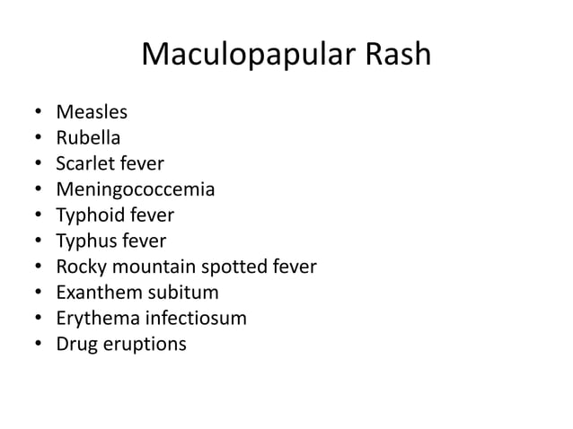 Approach to Common Pediatric Rashes .pptx | Infectious Diseases ...