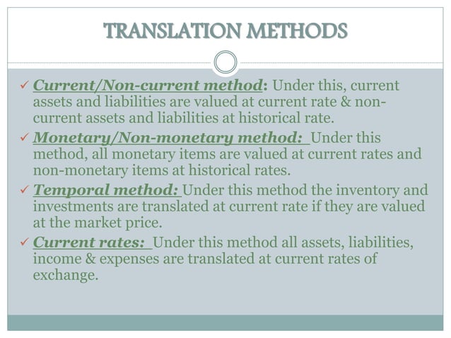 Translation exposure | PPTX | Stocks and Bonds | Personal Investing