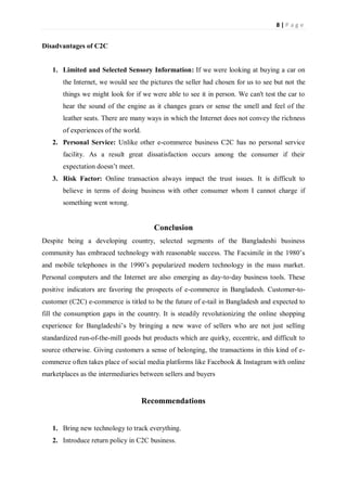 C2C business and Bangladesh | PDF
