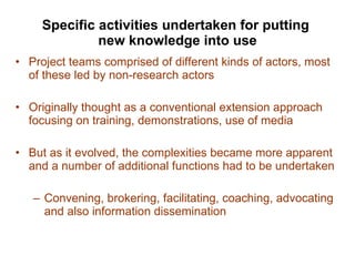 Building capacities for innovation management in extension and advisory ...