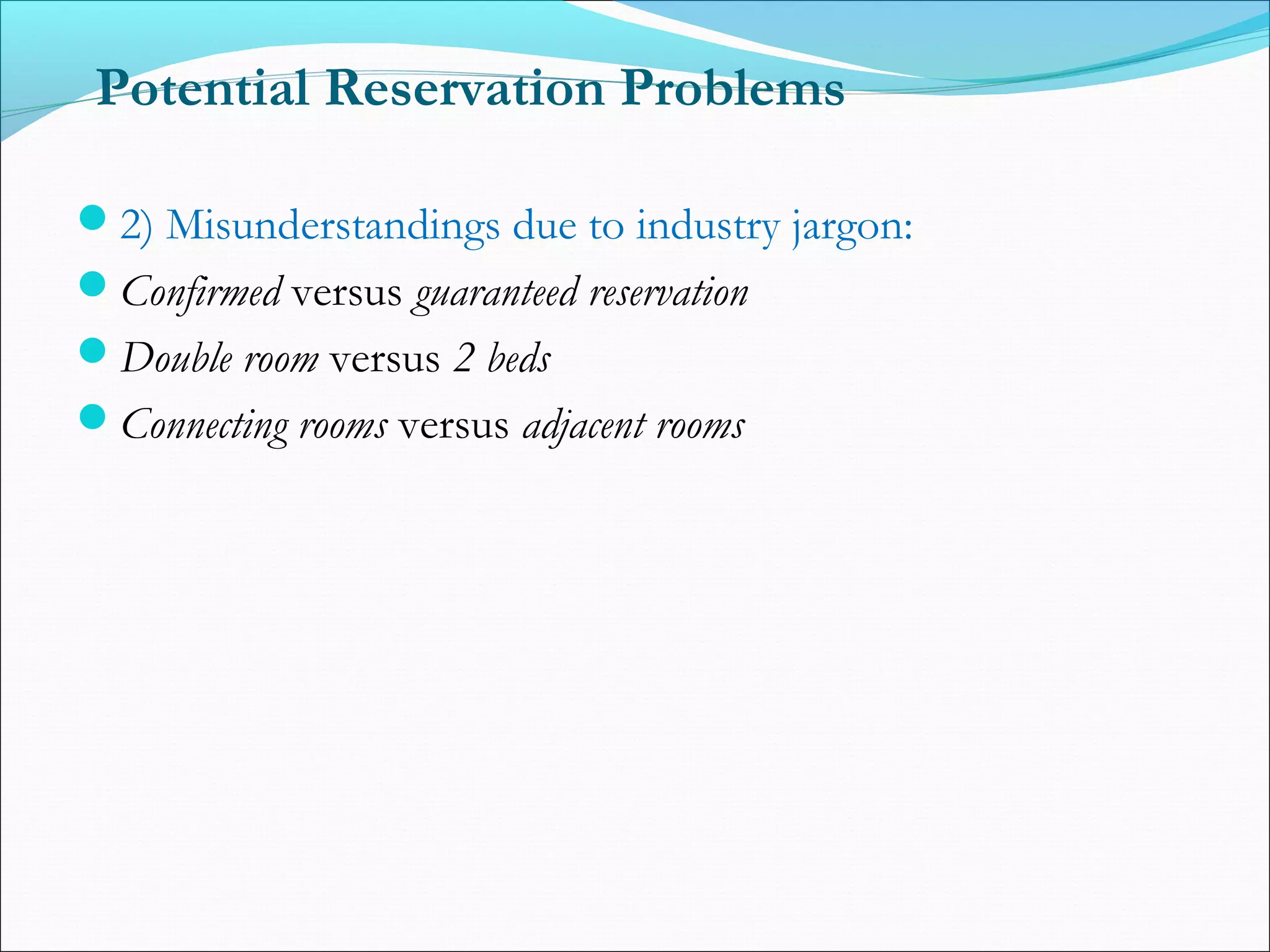 Reservation | PPT