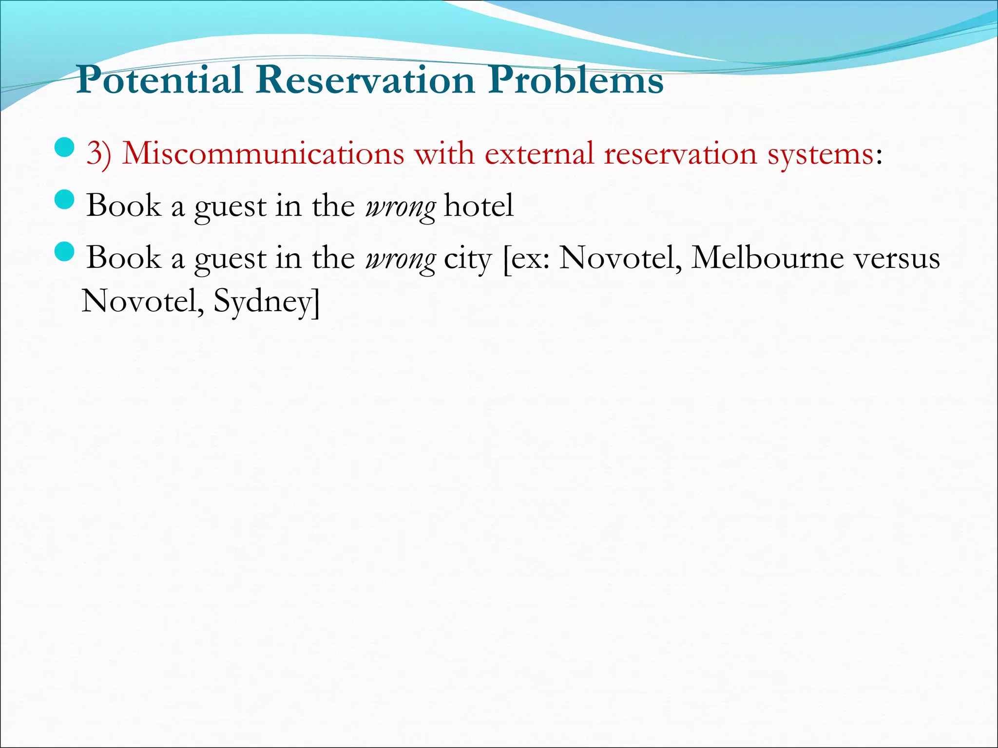 Reservation | PPT