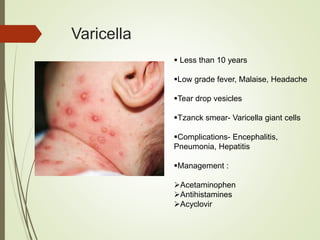 Rashes in infants and children | PPTX