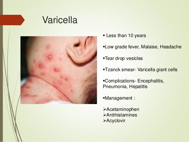 Rashes in infants and children