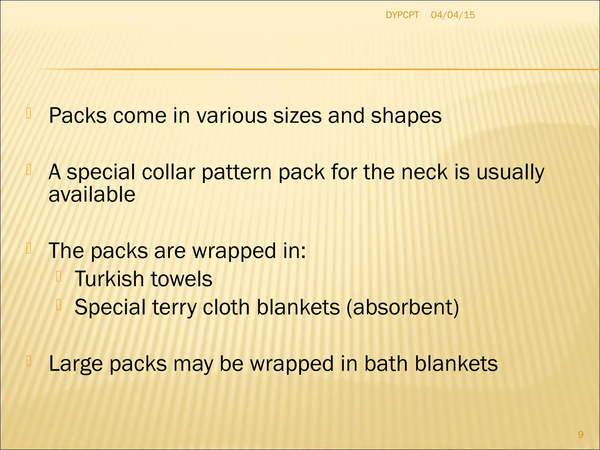 DR. Rashi Hot Packs | PPT