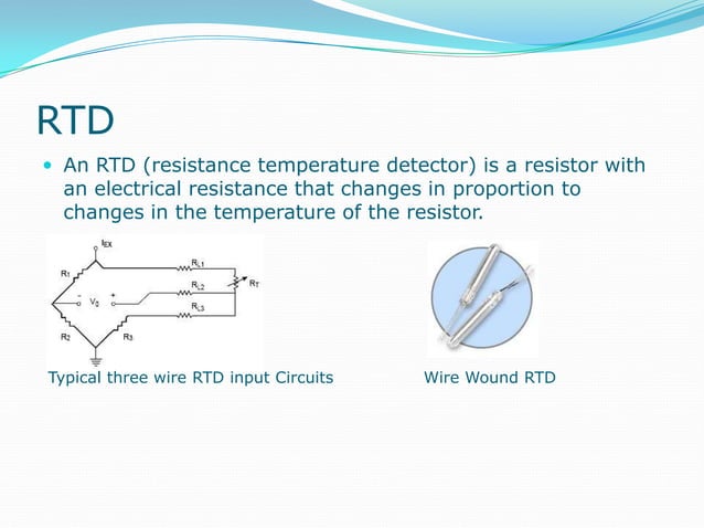 Temperature Sensor Thermocouple and RTD | PPTX