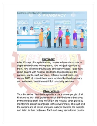 Report on hospital traning | PDF