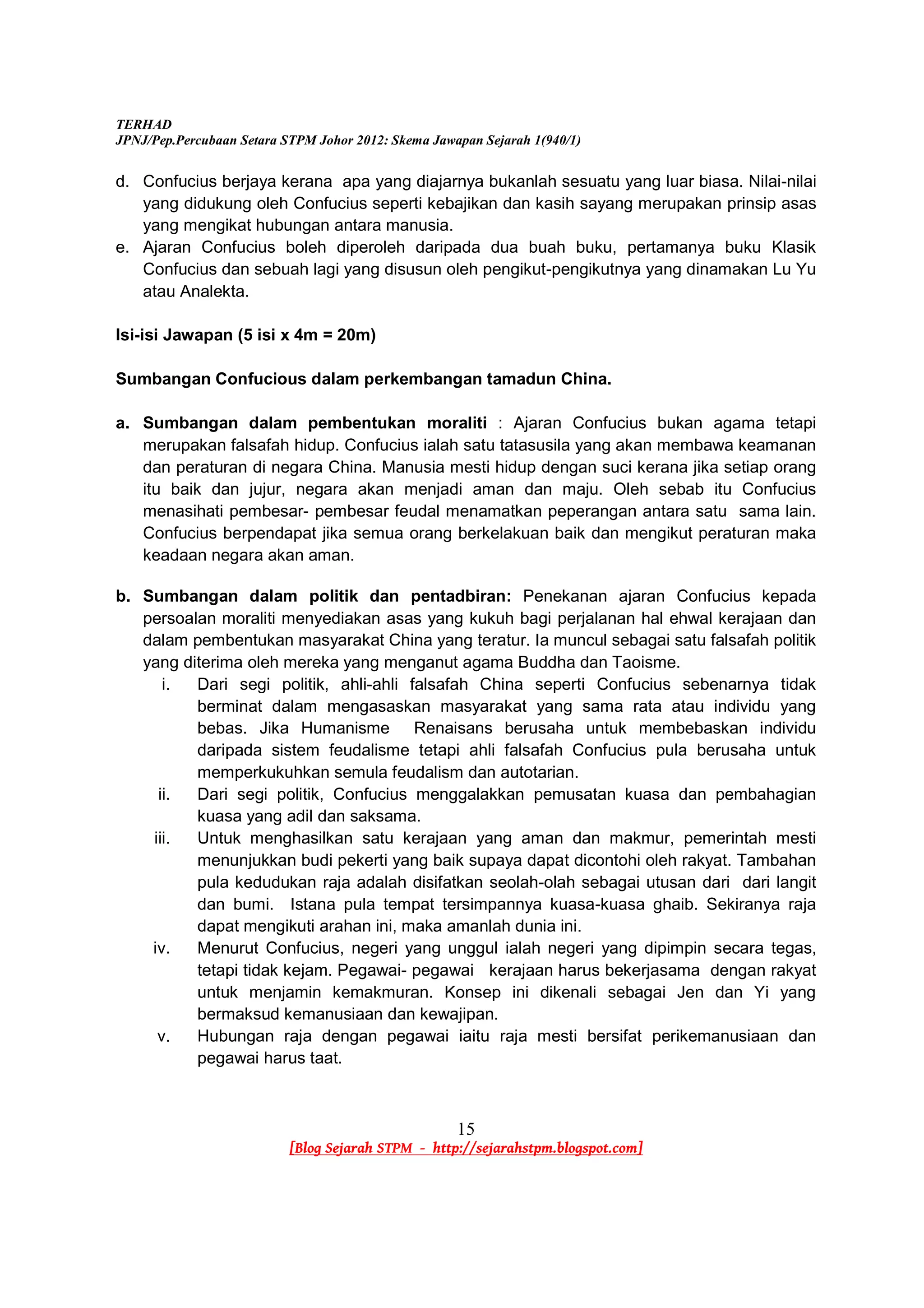 Rashman skema jawapan sejarah 1 johor 2012 | PDF