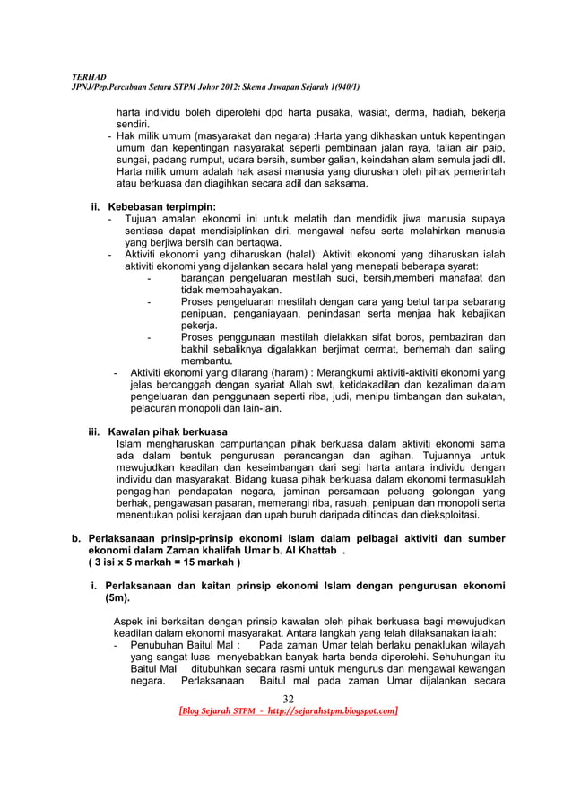 Rashman skema jawapan sejarah 1 johor 2012 | PDF