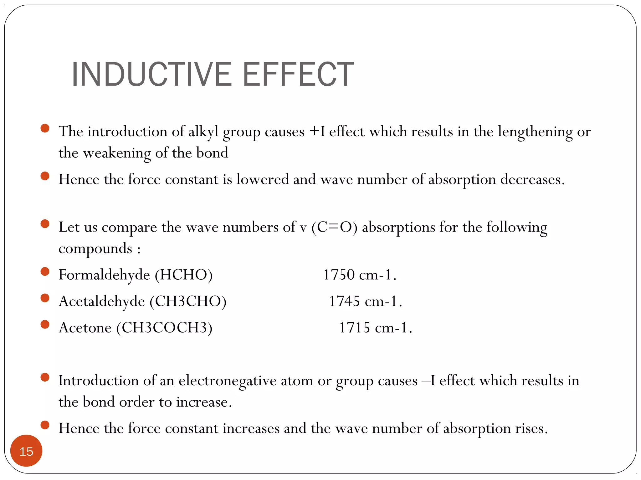 Factors affecting vibrational frequencies in IR | PPT