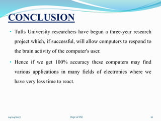 Mind Reading Computer | PPTX | Brain and Nervous System Disorders ...