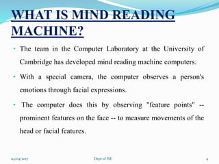Mind Reading Computer | PPTX | Brain and Nervous System Disorders ...