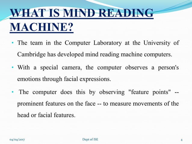 Mind Reading Computer | PPTX | Brain and Nervous System Disorders ...