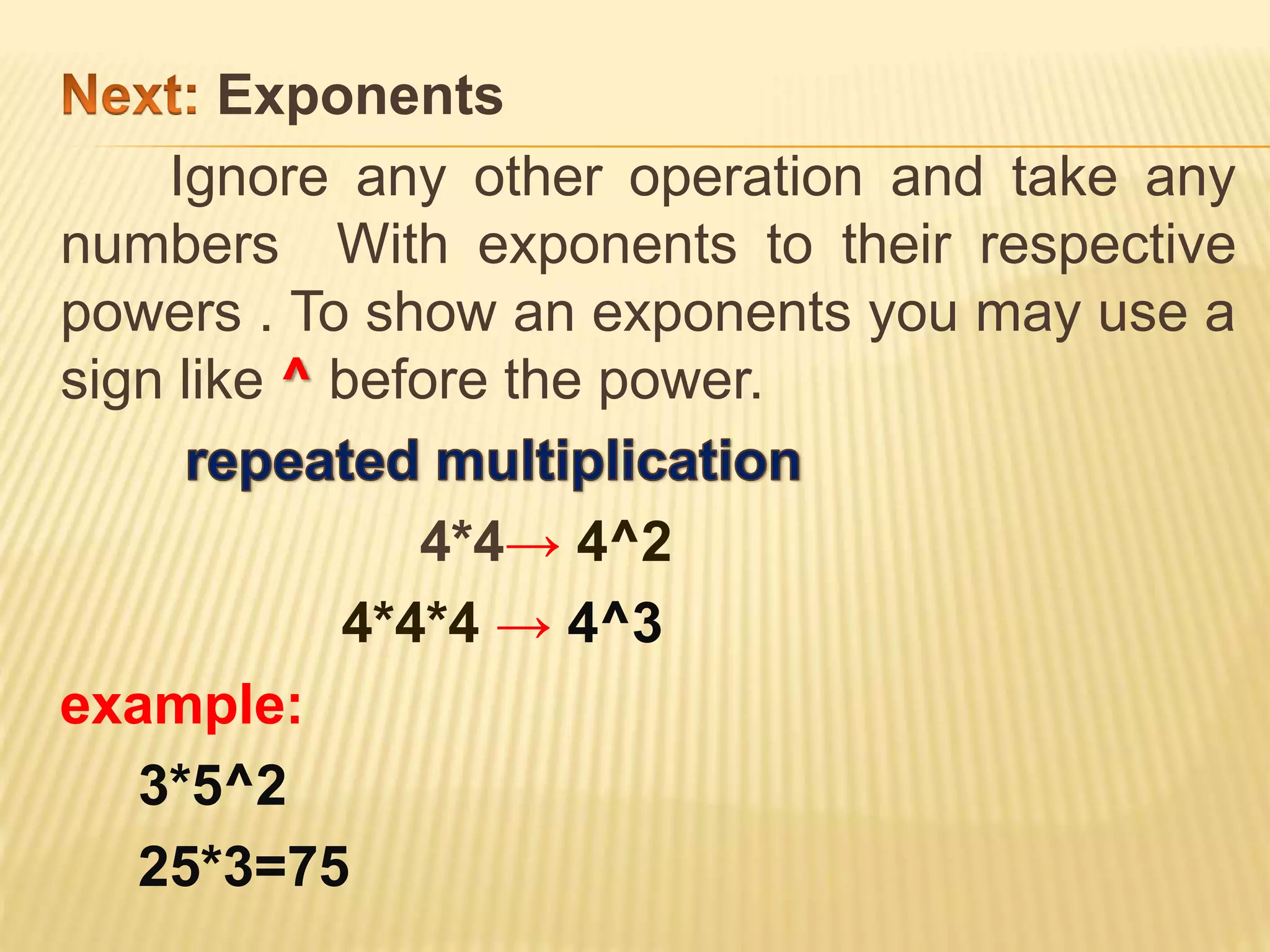 Order of operation | PPTX