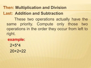 Order of operation | PPTX