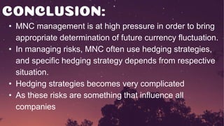 Financial Management in MNC & MNE | PPTX