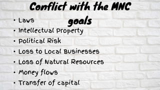 Financial Management in MNC & MNE | PPTX