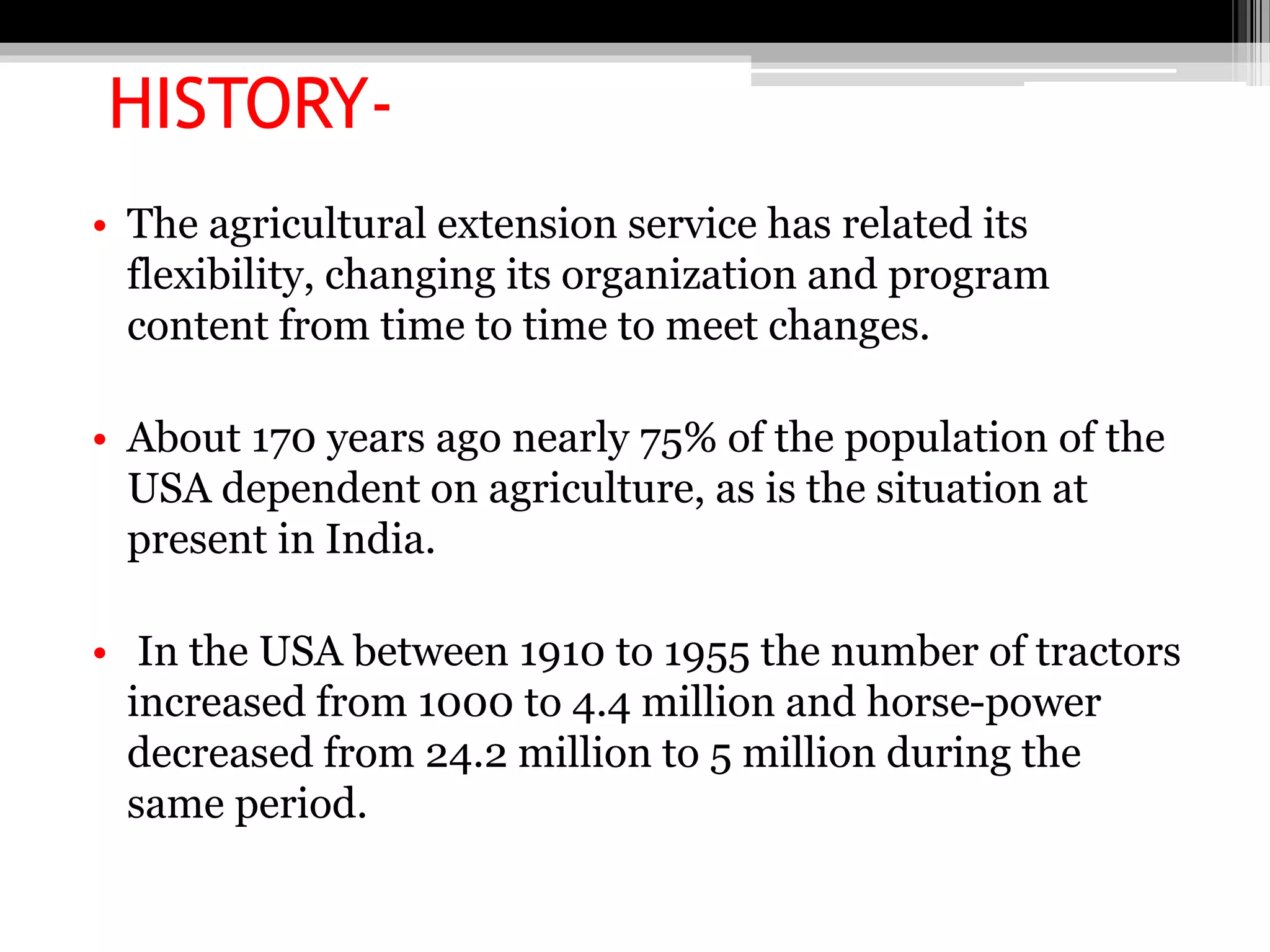 Agriculture extension system of USA | PPTX