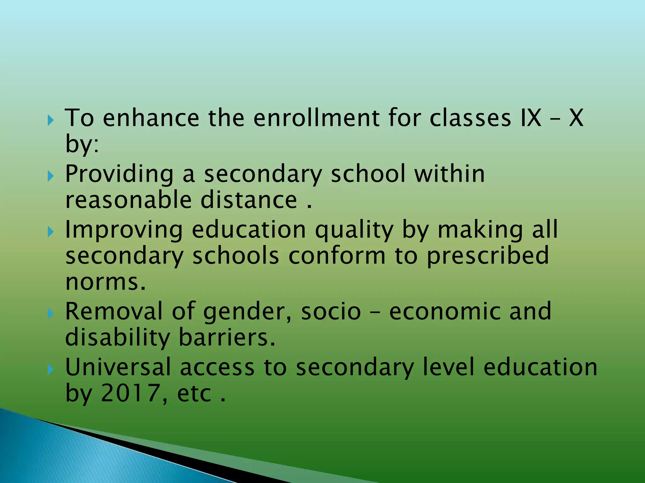 Rashtria Madhyamik Shiksha Abhiyan (rmsa) | PPTX