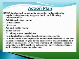 Rashtria Madhyamik Shiksha Abhiyan (rmsa) | PPTX | Education industry ...
